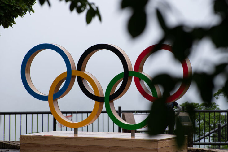 A Month Out: Olympic Rings at Mt. Takao - RIDGELINEIMAGES.com